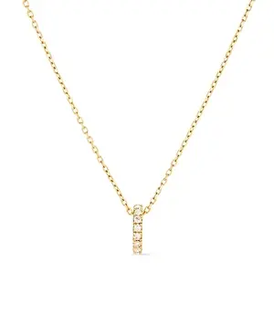 ANA LUISA Solid Gold Diamond Aurora Necklace - Silver