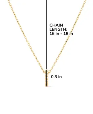 ANA LUISA Solid Gold Diamond Aurora Necklace