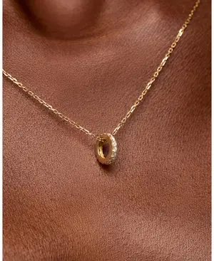 ANA LUISA Solid Gold Diamond Aurora Necklace