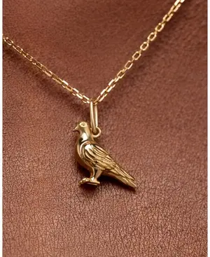 ANA LUISA Solid Pigeon Charm Necklace