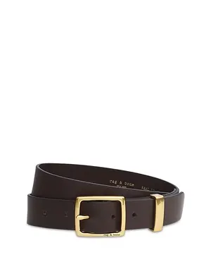 Rag & Bone X Boyfriend Leather Belt - Dkesp