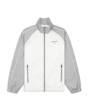PAPER PLANES Open Bottom Track Jacket - Grey