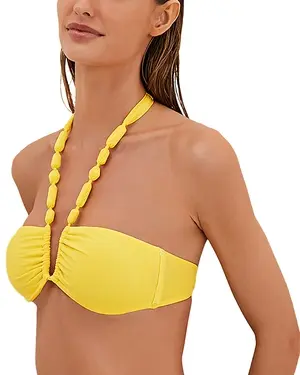 VIX PAULA HERMANNY Solid Atena Carol Bikini Top - Yellow
