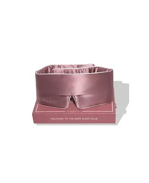 DROWSY Pipe Dreams Silk Sleep Mask - Dark Pink