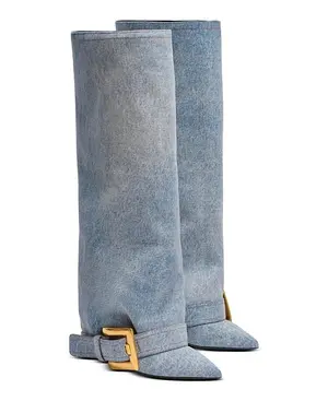 Denim Boots