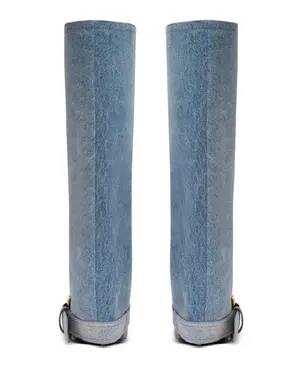 Balmain Anthem Denim Boots