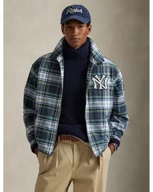 Polo Ralph Lauren Plaid Yankees Oxford Jacket