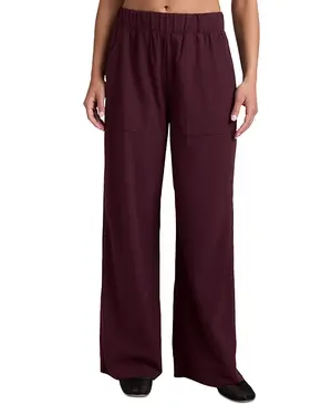 Beyond Yoga Easy Wide Leg Pants - Black Cherry