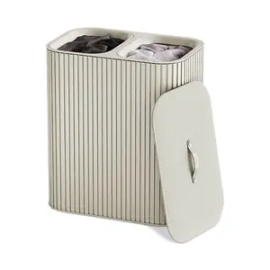 JOSEPH JOSEPH Tota Luxe 90-liter Bamboo Laundry Separation Basket - Ecru