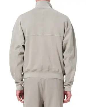 AGOLDE Idris Quarter Zip Sweatshirt - Wicker