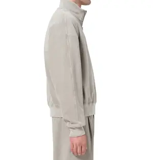 AGOLDE Idris Quarter Zip Sweatshirt - Wicker