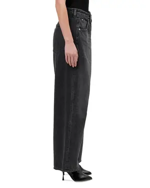 AGOLDE Vana Fold High-rise Wide-leg Jeans - Arcane