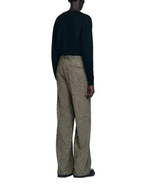 Sandro Wide Leg Trousers