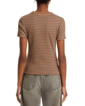 Veronica Beard Pruitt Tee - Brown Multi
