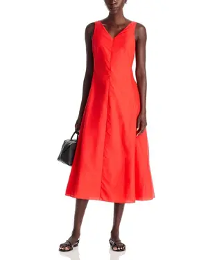 Theory Tie Back Midi Dress