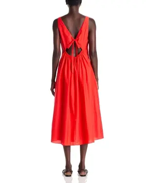 Theory Tie Back Midi Dress