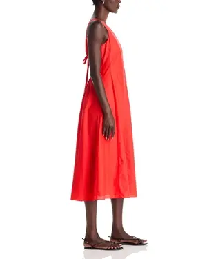 Theory Tie Back Midi Dress