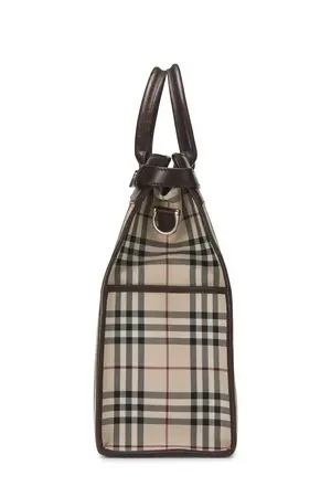 Burberry House Check Convertible Tote - Brown