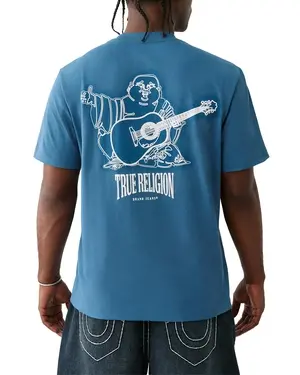 True Religion Vintage Puff Buddha Tee - Midnight