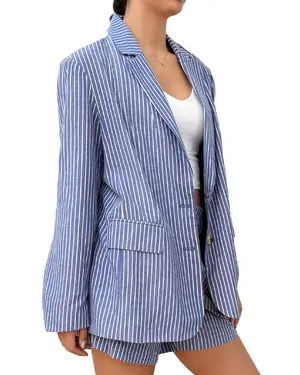 BILLY T Striped Blazer