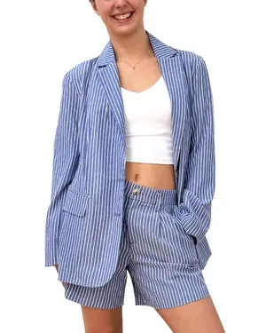BILLY T Striped Blazer