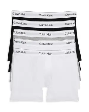 Calvin Klein Icon Cotton Stretch Boxer Briefs, Pack Of 5 Multi