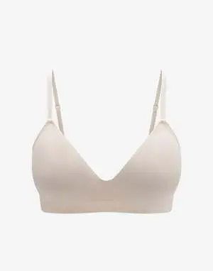 THIRDLOVE Seamless Cloud Cotton Wireless Bra - Sea Salt