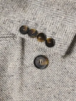 Stella McCartney Double-breasted Herringbone Wool And Silk-blend Coat
