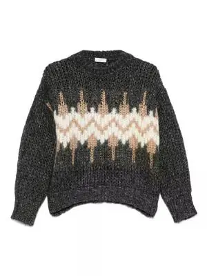 Peserico Jacquard-pattern Knit Sweater