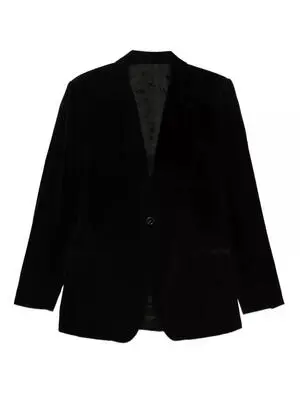 LARDINI Velvet Single-breasted Blazer