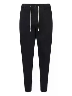 Eleventy Drawstring-waist Tapered Trousers