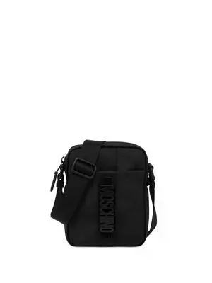Moschino Logo Lettering Messenger Bag - Black