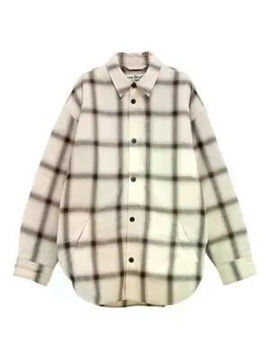Acne Studios Checked Overshirt - Neutrals
