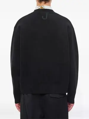 Jacquemus V-neck Ribbed Cardigan - Black