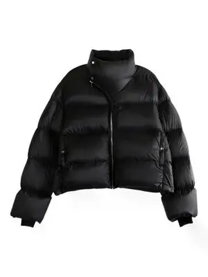 Rick Owens Quilted High-neck Jacket - Black