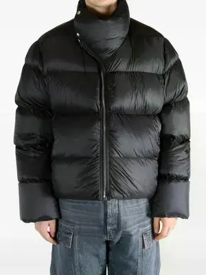 Rick Owens Quilted High-neck Jacket - Black