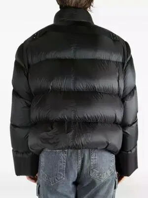 Rick Owens Quilted High-neck Jacket - Black