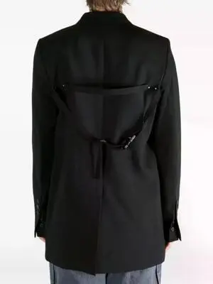 Rick Owens Three-button Back-strap Jacket
