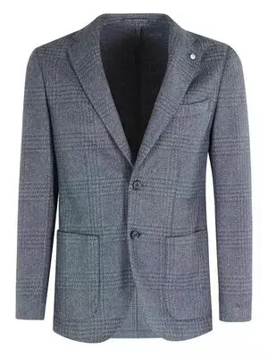 L.B.M. Checked Single-breasted Blazer