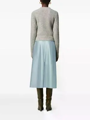 Ami Raw-edge Midi Skirt