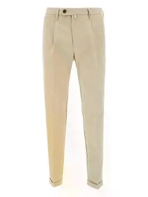 MYTHS Pleated Cotton-blend Chinos