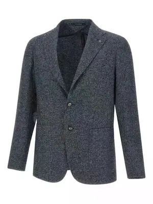 Tagliatore Textured Weave Blazer - Blue