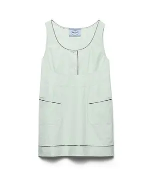 Prada Cotton Mini-dress - Green