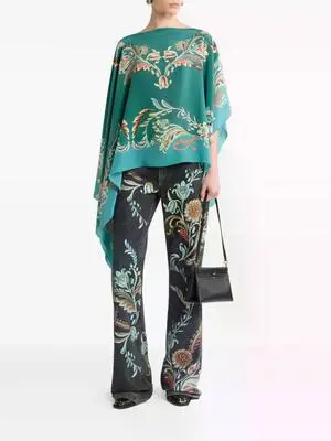 Etro Daffodil-motif Asymmetric Top