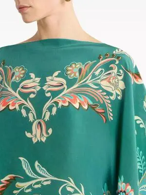 Etro Daffodil-motif Asymmetric Top