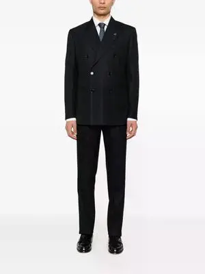 LARDINI Double-breasted Pinstripe Suit