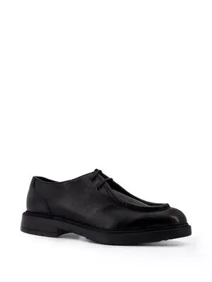 DOUCAL'S Leather Lace-up Shoes - Black
