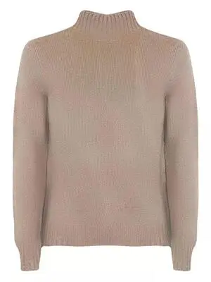 Fedeli Ribbed-trim Wool-cashmere Blend Turtleneck Sweater - Neutrals