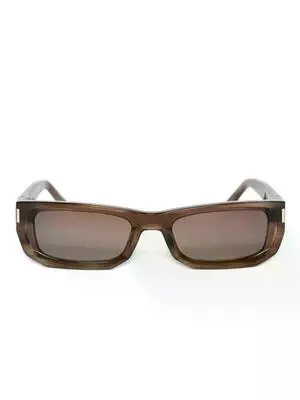 Manière De Voir Milan Curved-frame Sunglasses - Brown