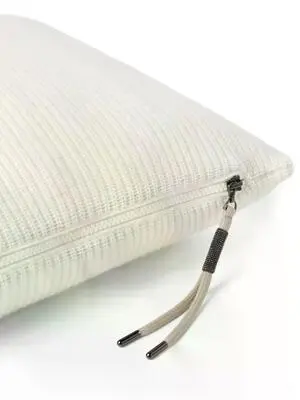 Brunello Cucinelli Ribbed Zip-fastening Cushion